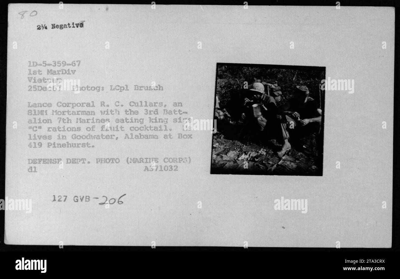 C ration vietnam Black and White Stock Photos & Images - Alamy