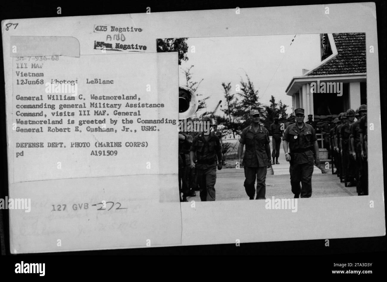 Commanding general robert e cushman jr hi-res stock photography and ...