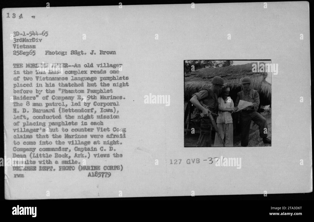 In this image captured on September 25, 1965, in the Tan Hanh complex ...