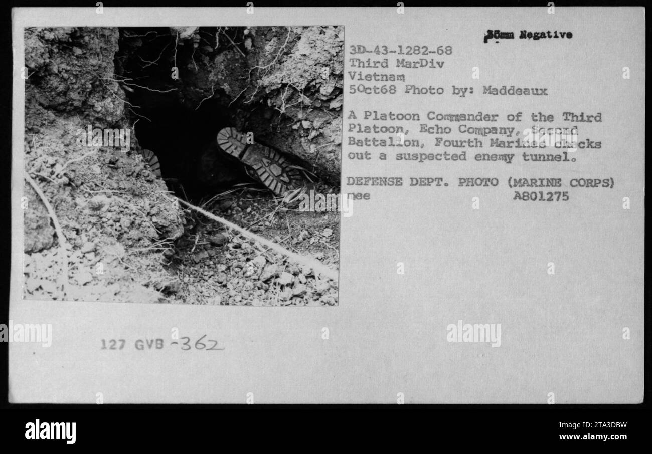 A platoon commander from the Third Platoon, Echo Company, Second ...