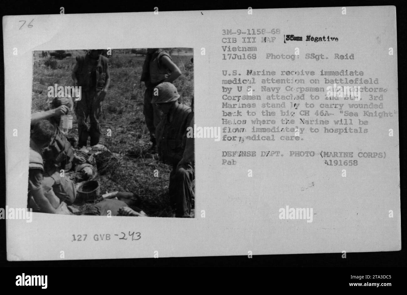 On July 17, 1968, U.S. Marines from the 2nd Battalion, 3rd Marines ...