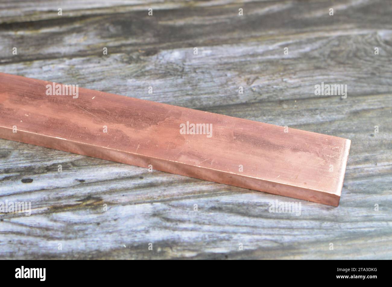 Long heavy copper bar, Copper is a mineral, an element and a metal ...