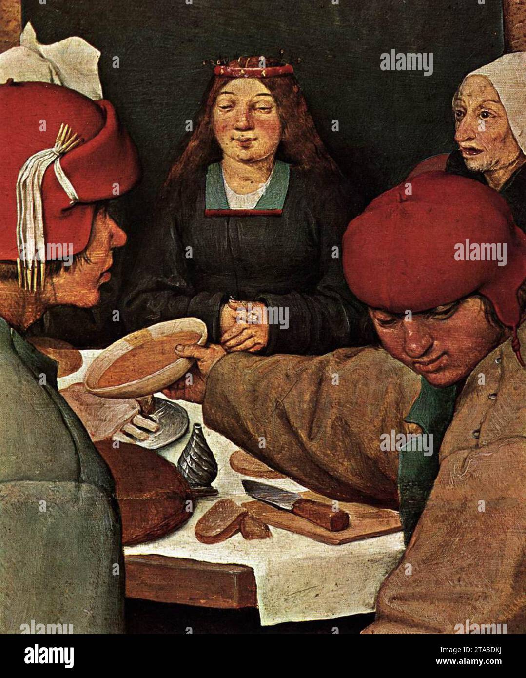 Peasant Wedding (detail) c. 1567 by Pieter The Elder Bruegel Stock ...
