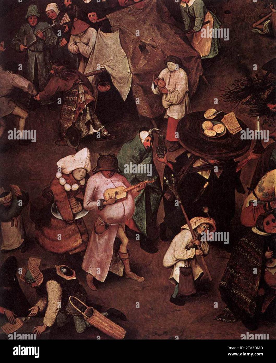 The Fight between Carnival and Lent (detail) 1559 by Pieter The Elder ...