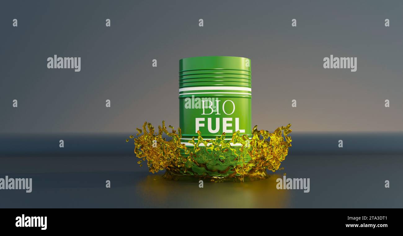 E-Fuel, Bio Fuel, Green Fuel in a Barrel Stock Photo - Alamy