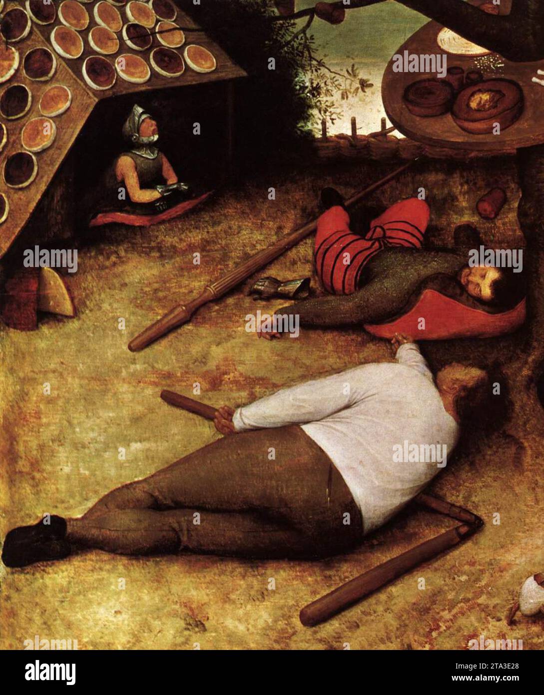 The Land of Cockaigne (detail) 1567 by Pieter The Elder Bruegel Stock ...