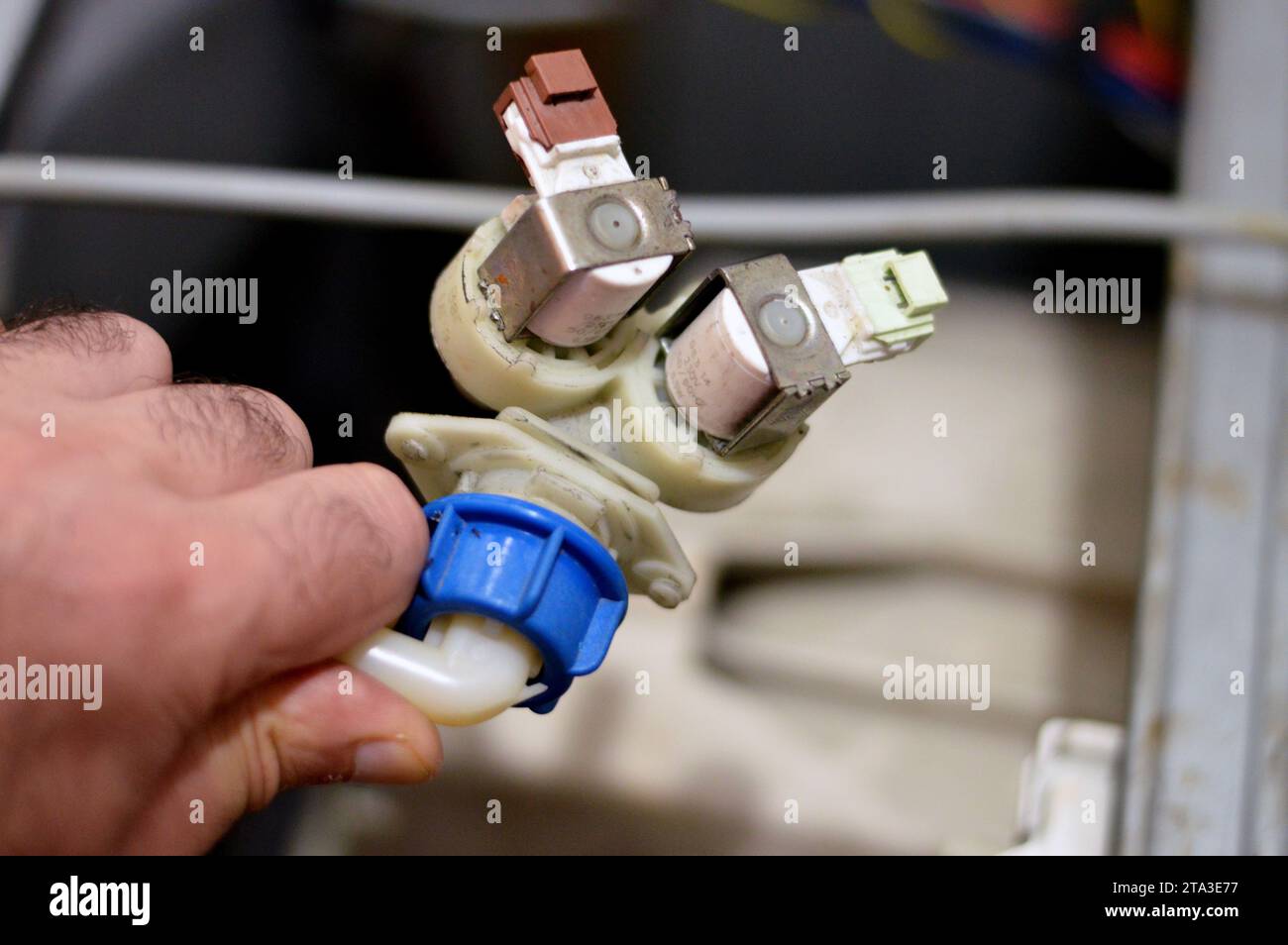 Inlet water valve of automatic electric washing machine that need to be ...