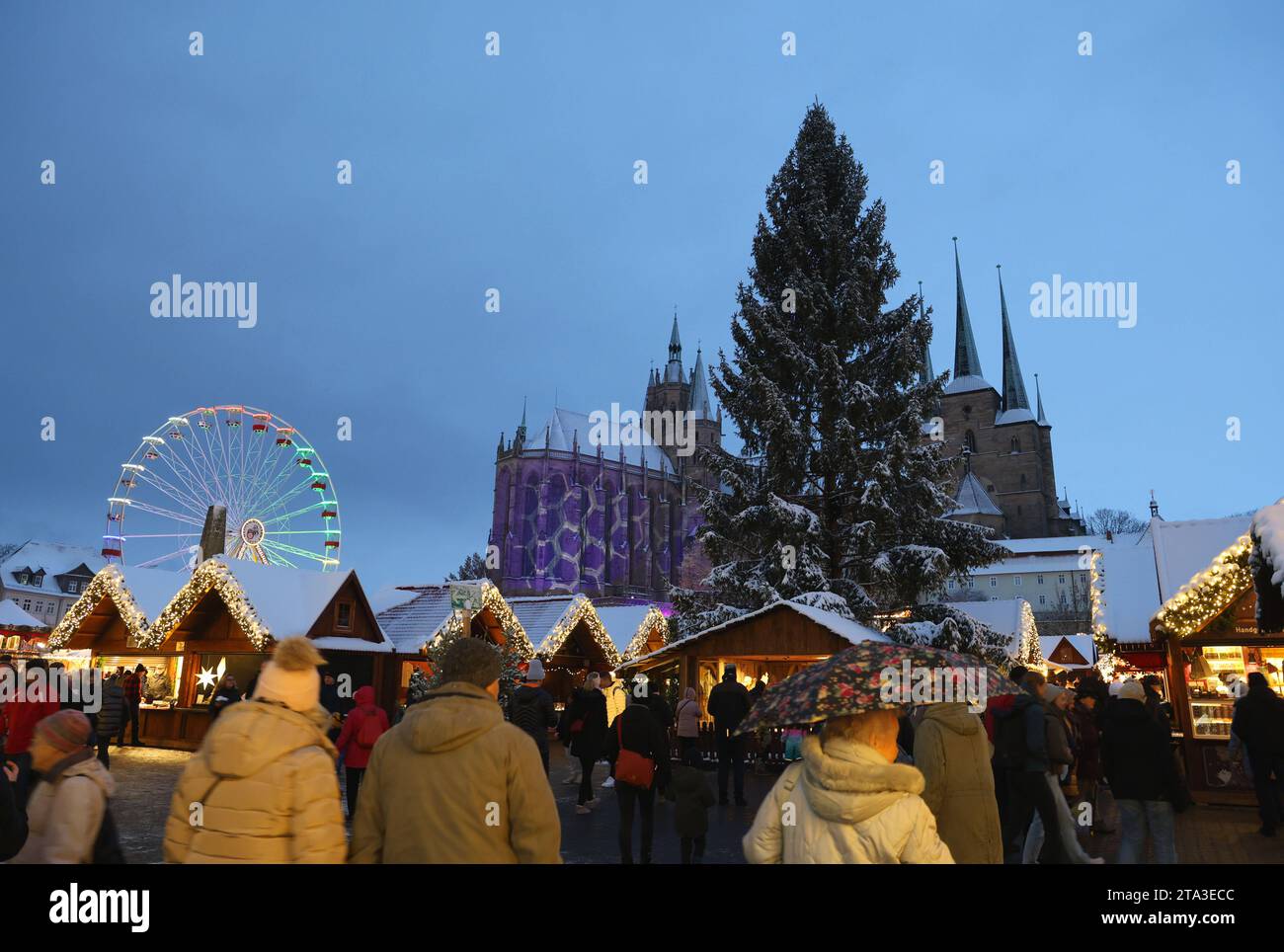 Weihnachtsmarkt Erfurt 28.11.2023, Erfurt, Eroeffnung des 173 ...