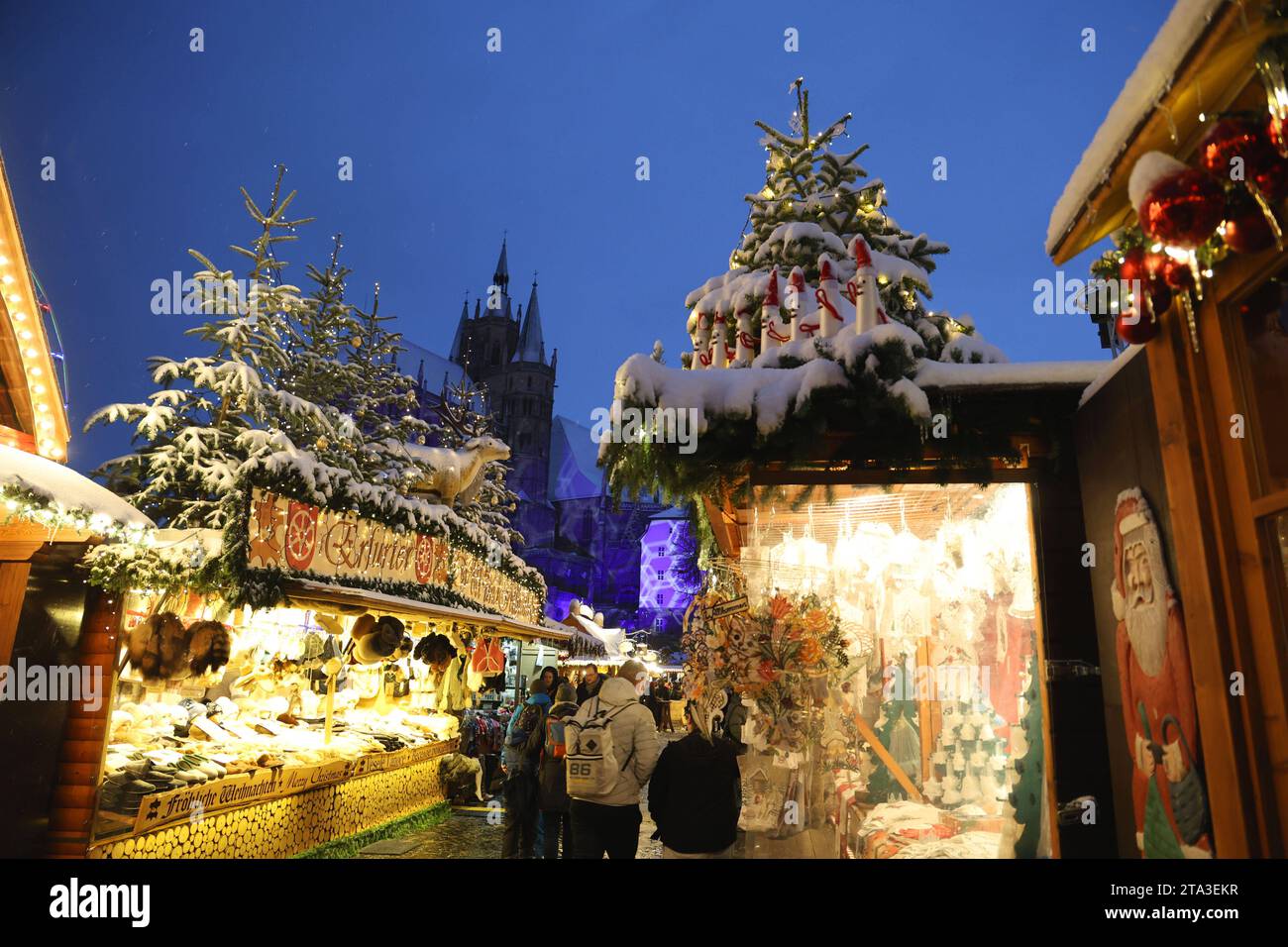 Weihnachtsmarkt Erfurt 28.11.2023, Erfurt, Eroeffnung des 173 ...