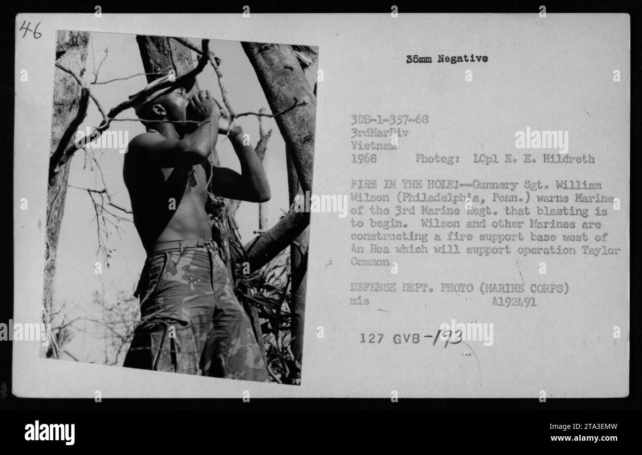 Gunnery sgt william wilson hi-res stock photography and images - Alamy