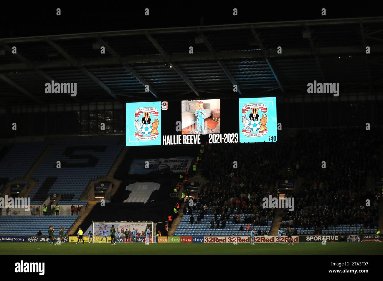 Tributes are made for Hallie Reeve on the 17th minute during the Sky ...