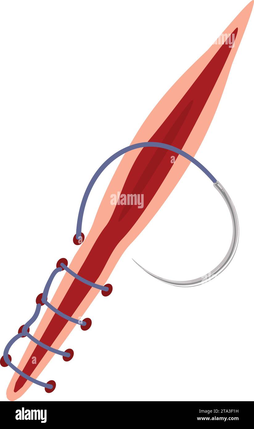 Suture operating icon cartoon vector. Doctor surgical Stock Vector ...