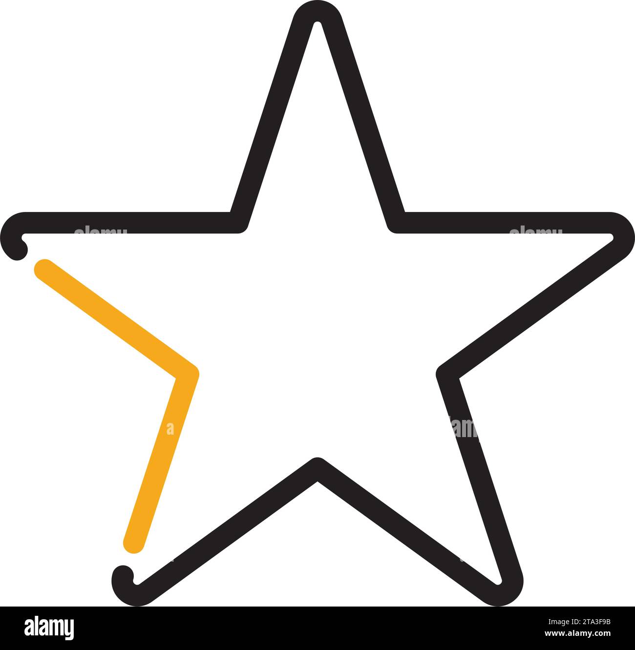 Isolated summer star shape icon Flat design Vector Stock Vector Image ...