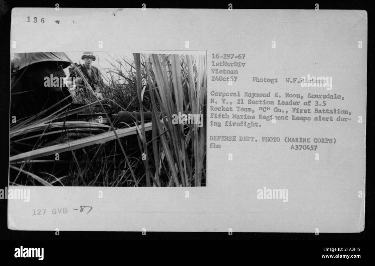 Corporal Raymond E. Noon, a 21-year-old Section Leader of the 3.5 ...