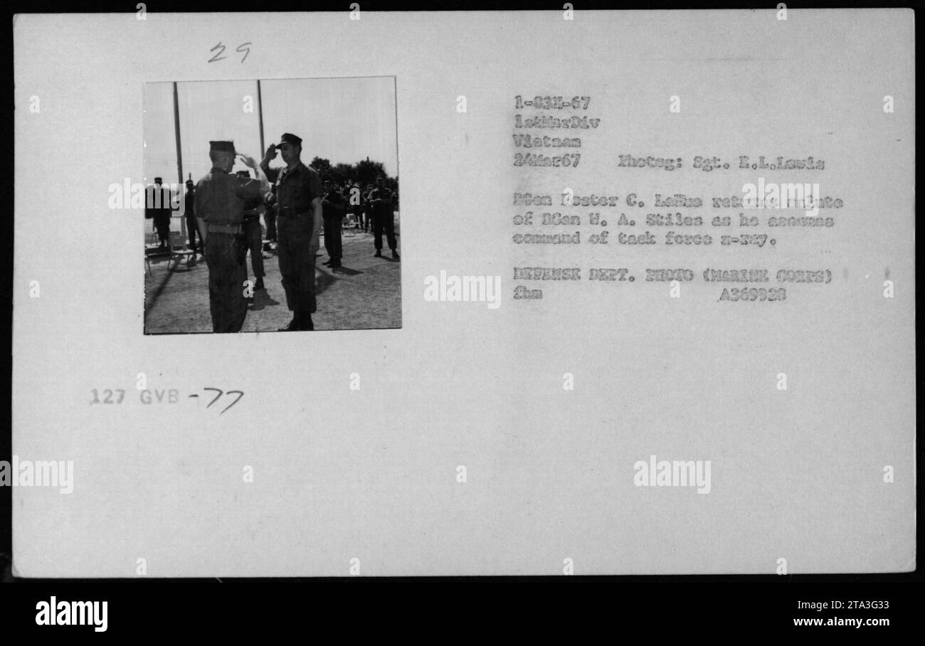 Lieutenant Colonel Foster C. Laua assumes command of Task Force N-347 ...