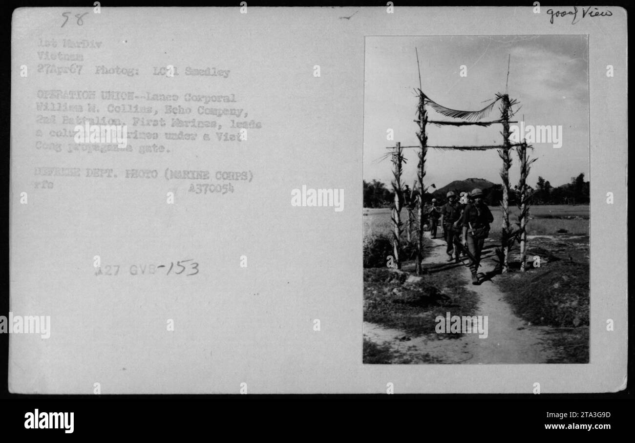 "Marine Corps operation Union: LCpl Smedley captured a photo during ...