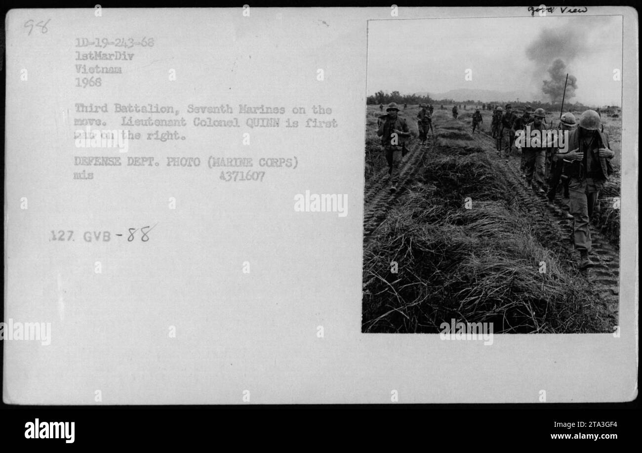 "First Battalion of the Seventh Marines, led by Lieutenant Colonel ...