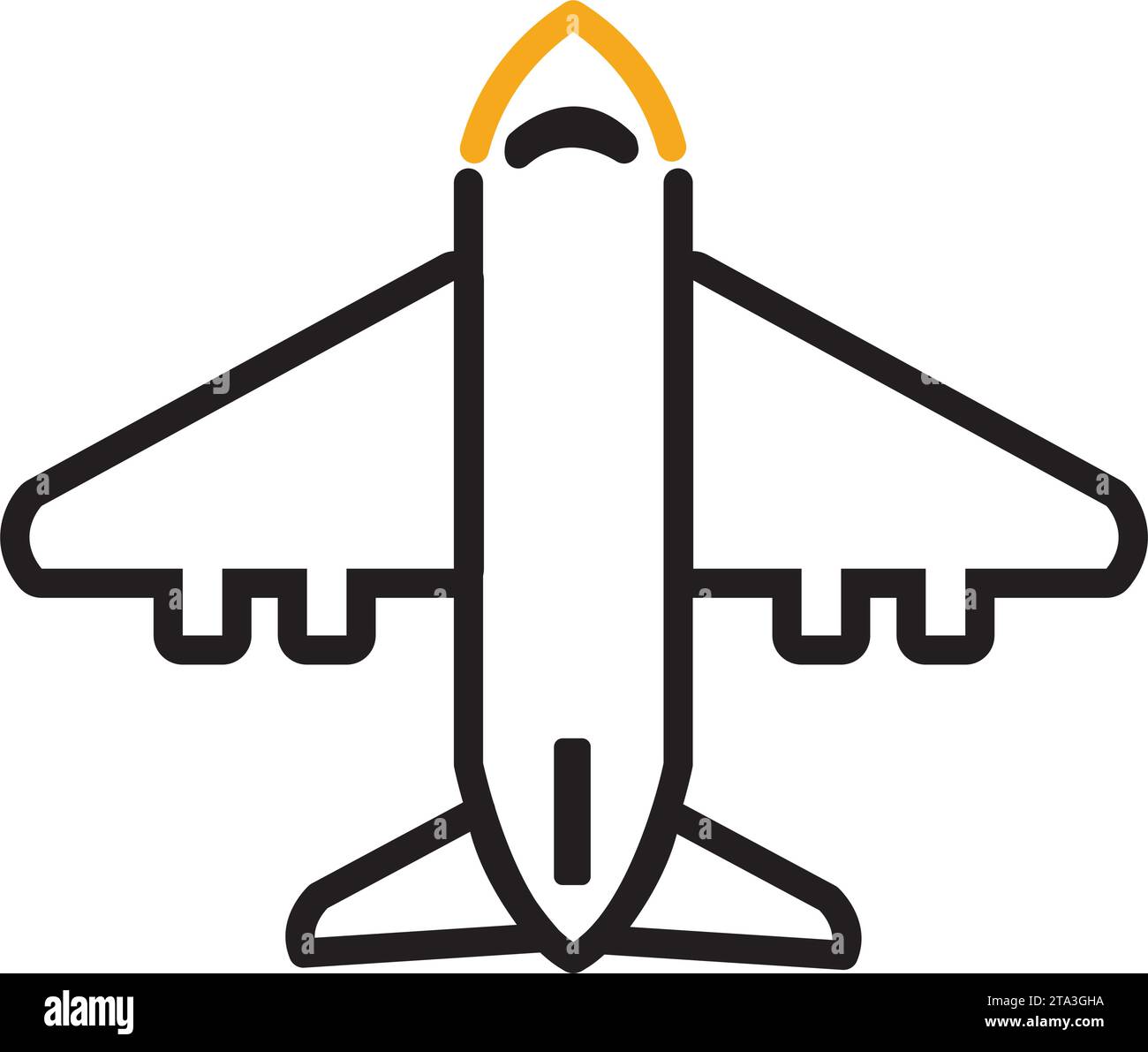 Isolated summer airplane icon Flat design Vector Stock Vector Image ...