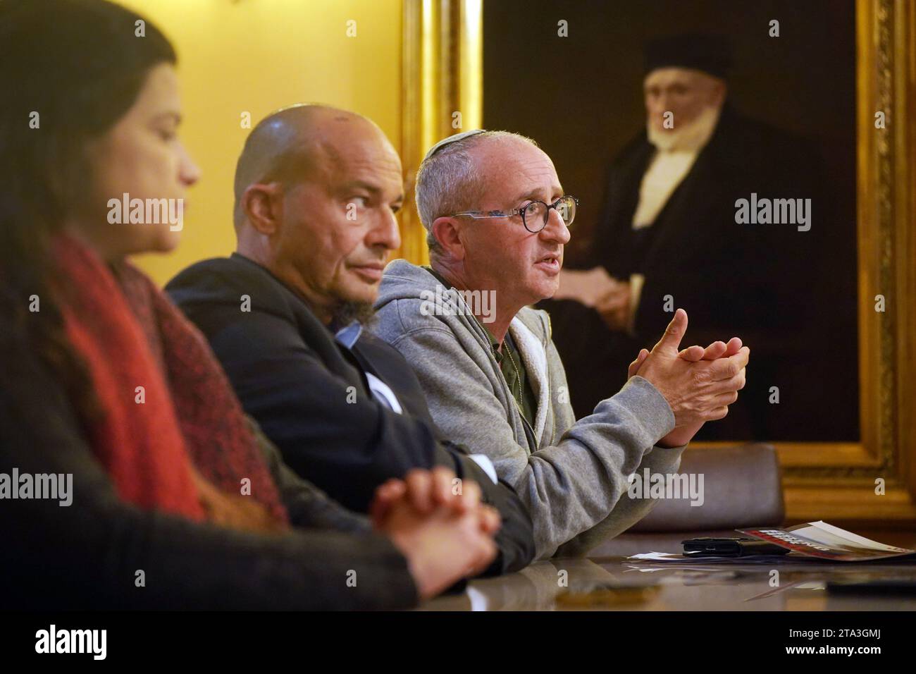 (left-right) Limor Sella-Broyde, Shahar Mor and British-Israeli David ...