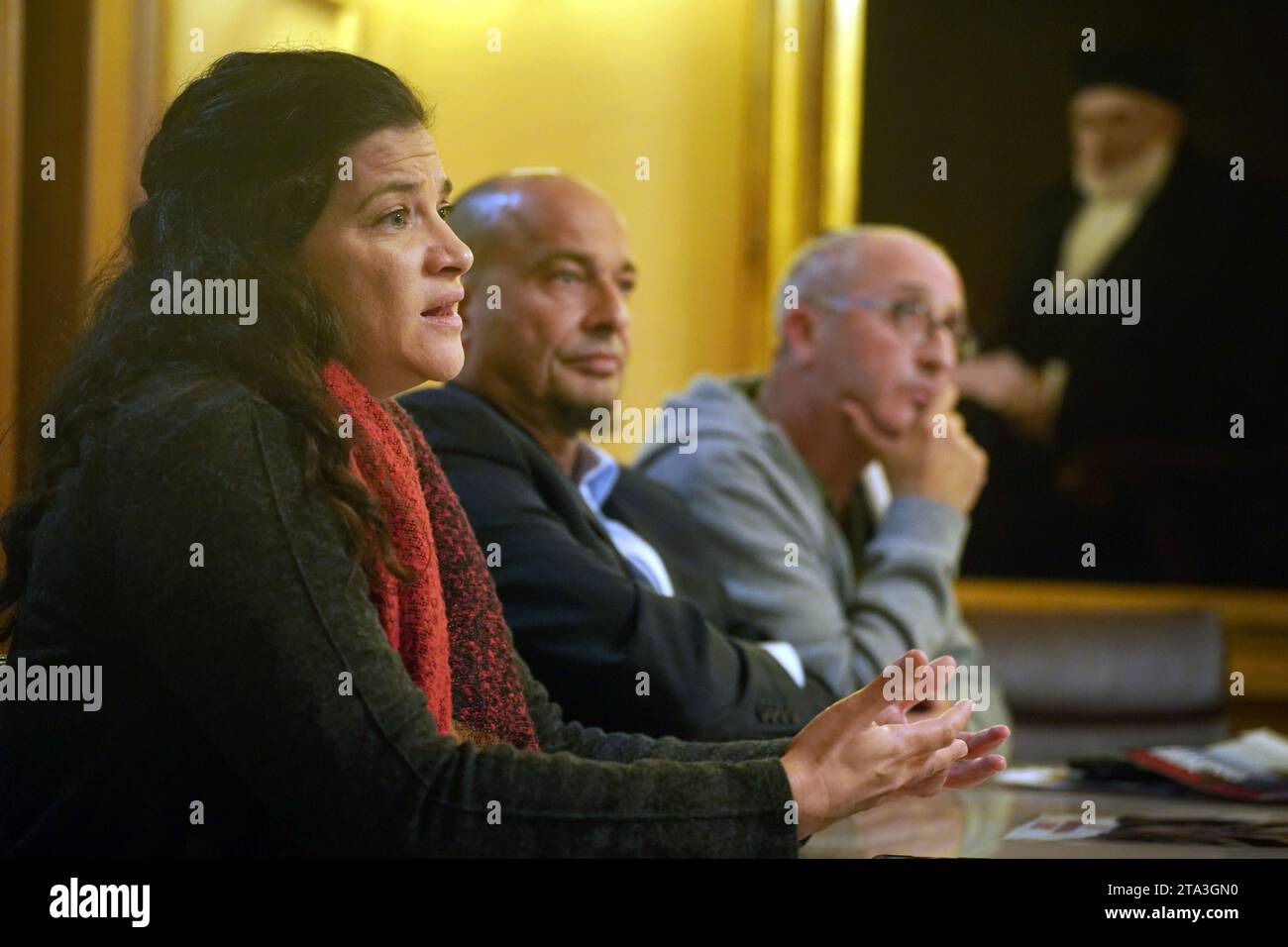 (left-right) Limor Sella-Broyde, Shahar Mor and British-Israeli David ...