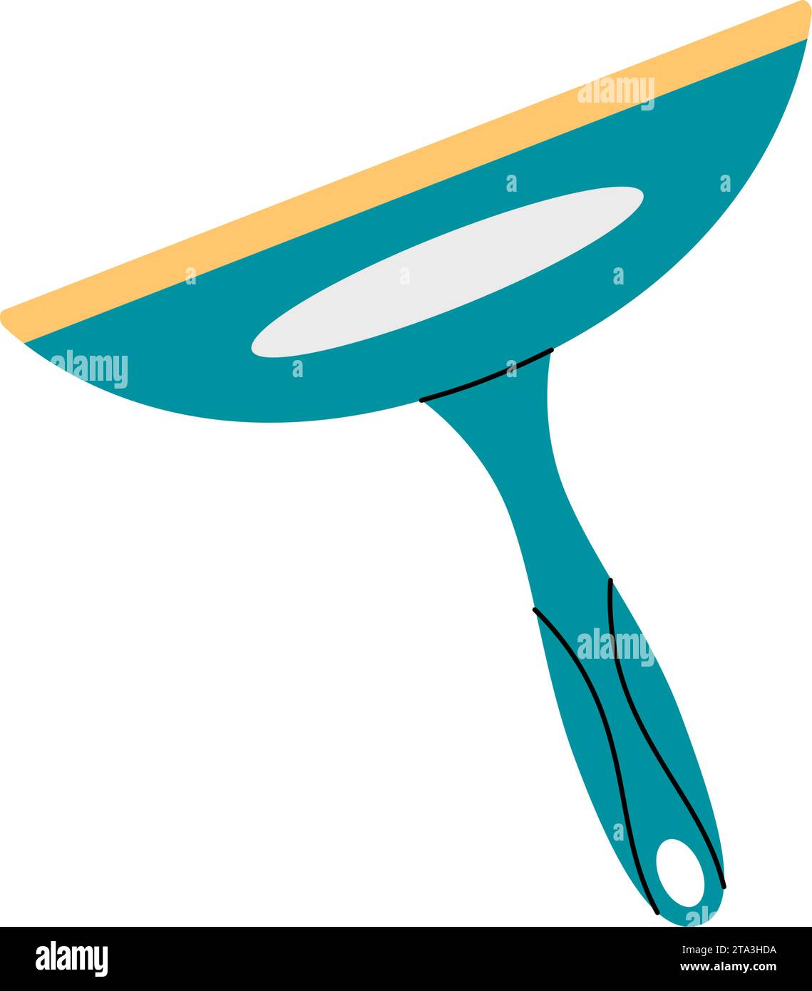 Squeegee cleaning glass. Cleaning service tool. Housekeeping service ...