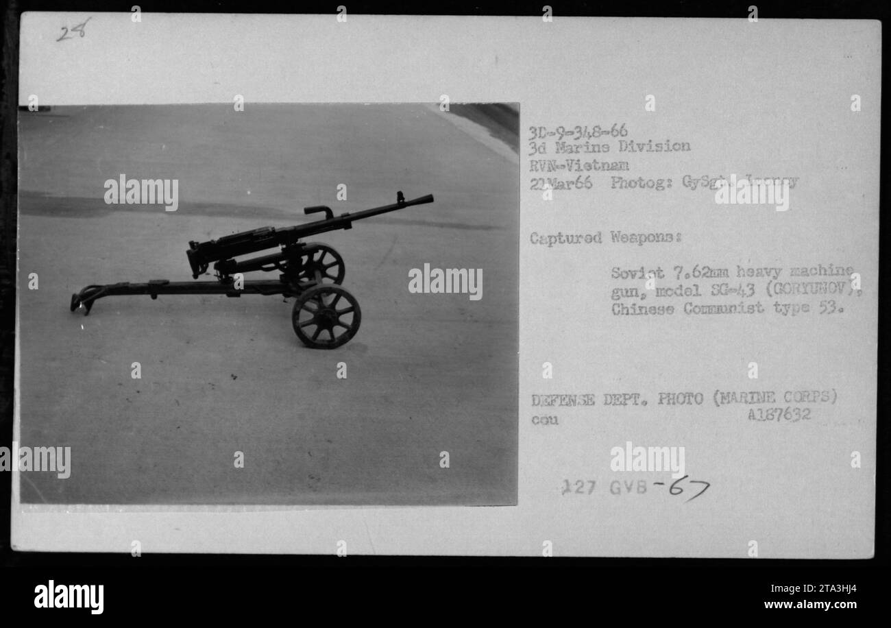 Soviet 7 62mm heavy machine gun hi-res stock photography and images - Alamy