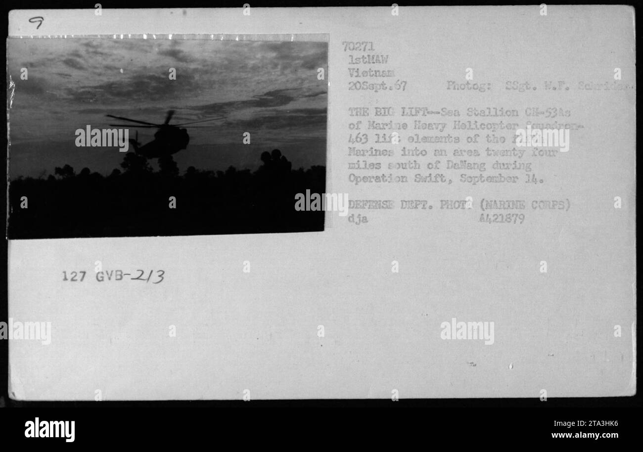 Marine Heavy Helicopter Squadron 463 lifts elements of the fifth ...