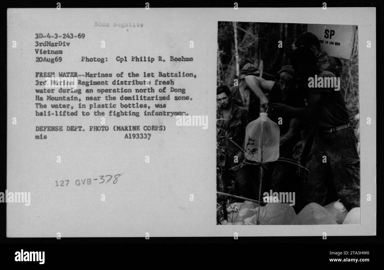 On August 20, 1969, Marines from the 1st Battalion, 3rd Marine Regiment ...