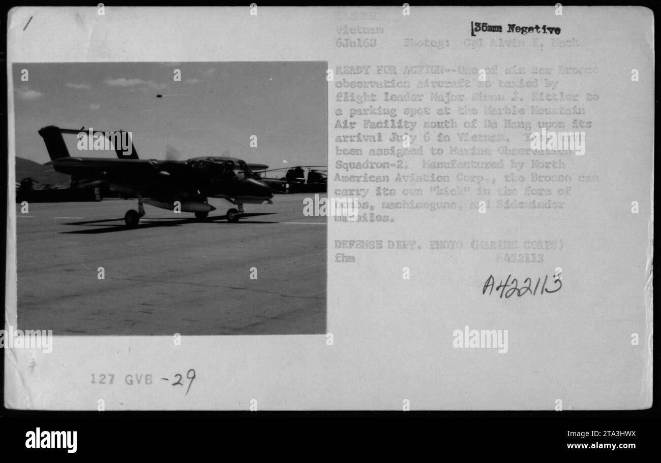 "July 6, 1968: A flight leader, Major Simon J. Kittler, taxis one of ...