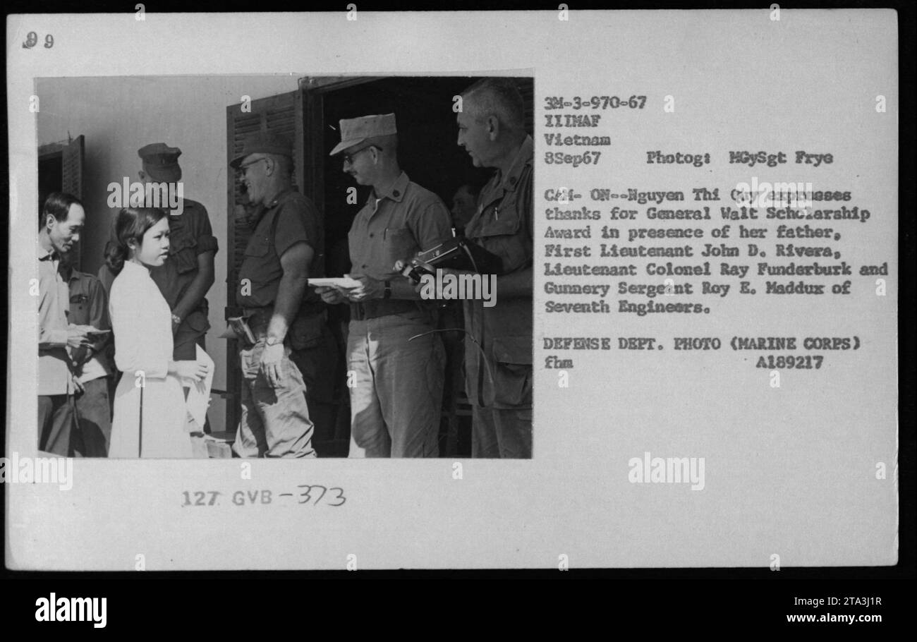 General walt scholarship award Black and White Stock Photos & Images ...