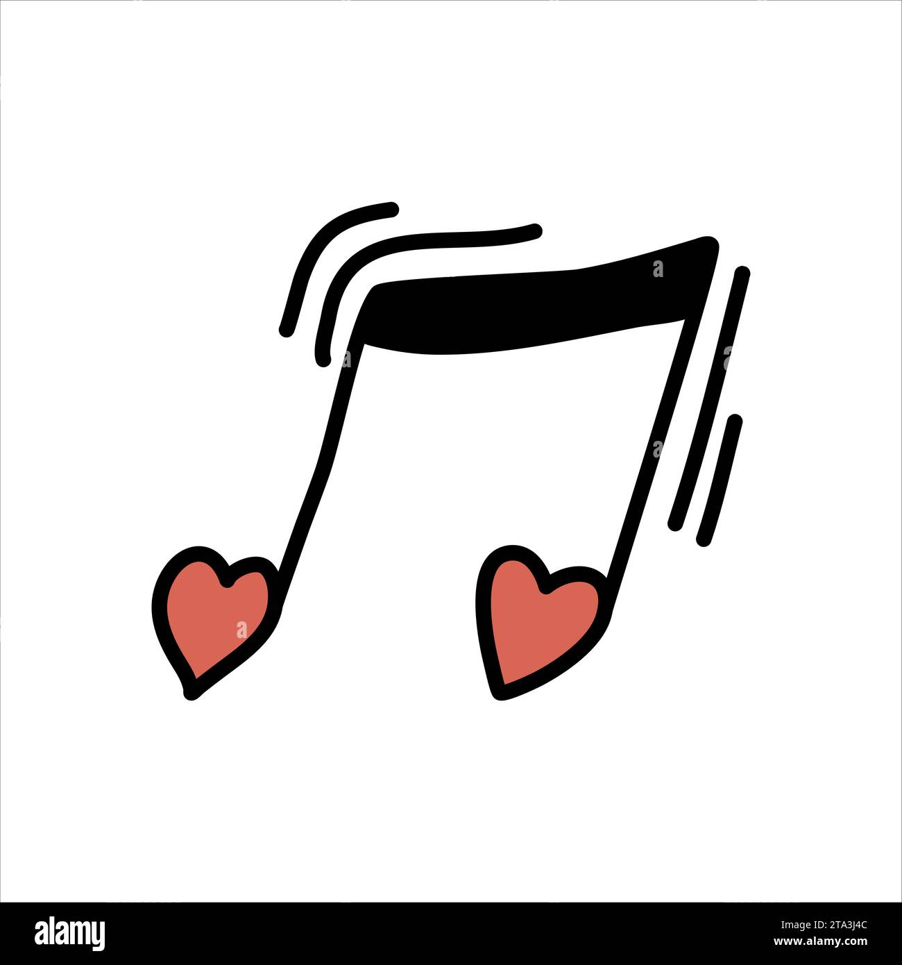 Notes with hearts Stock Vector Images - Alamy