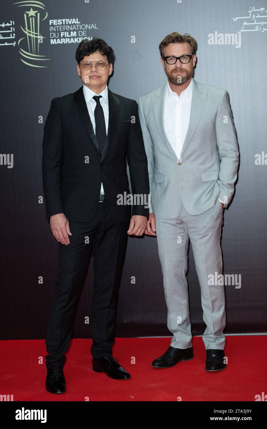 Ivan Sen and Simon Baker attending the Limbo Premiere as part of the ...