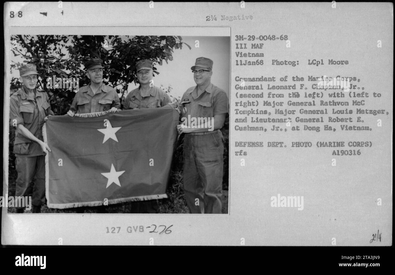 On January 11, 1968, General Leonard F. Chapman, Jr., meets with senior ...
