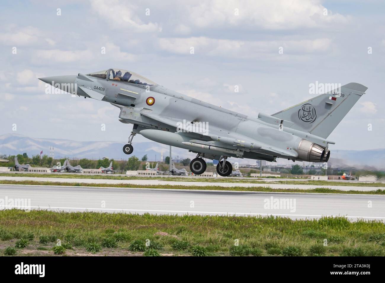 KONYA, TURKIYE - MAY 09, 2023: Qatar Air Force Eurofighter Typhoon ...