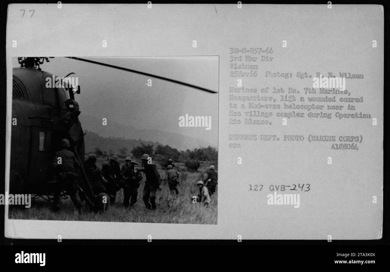 Marines from 1st Battalion, 7th Marines, Headquarters, carry a wounded ...