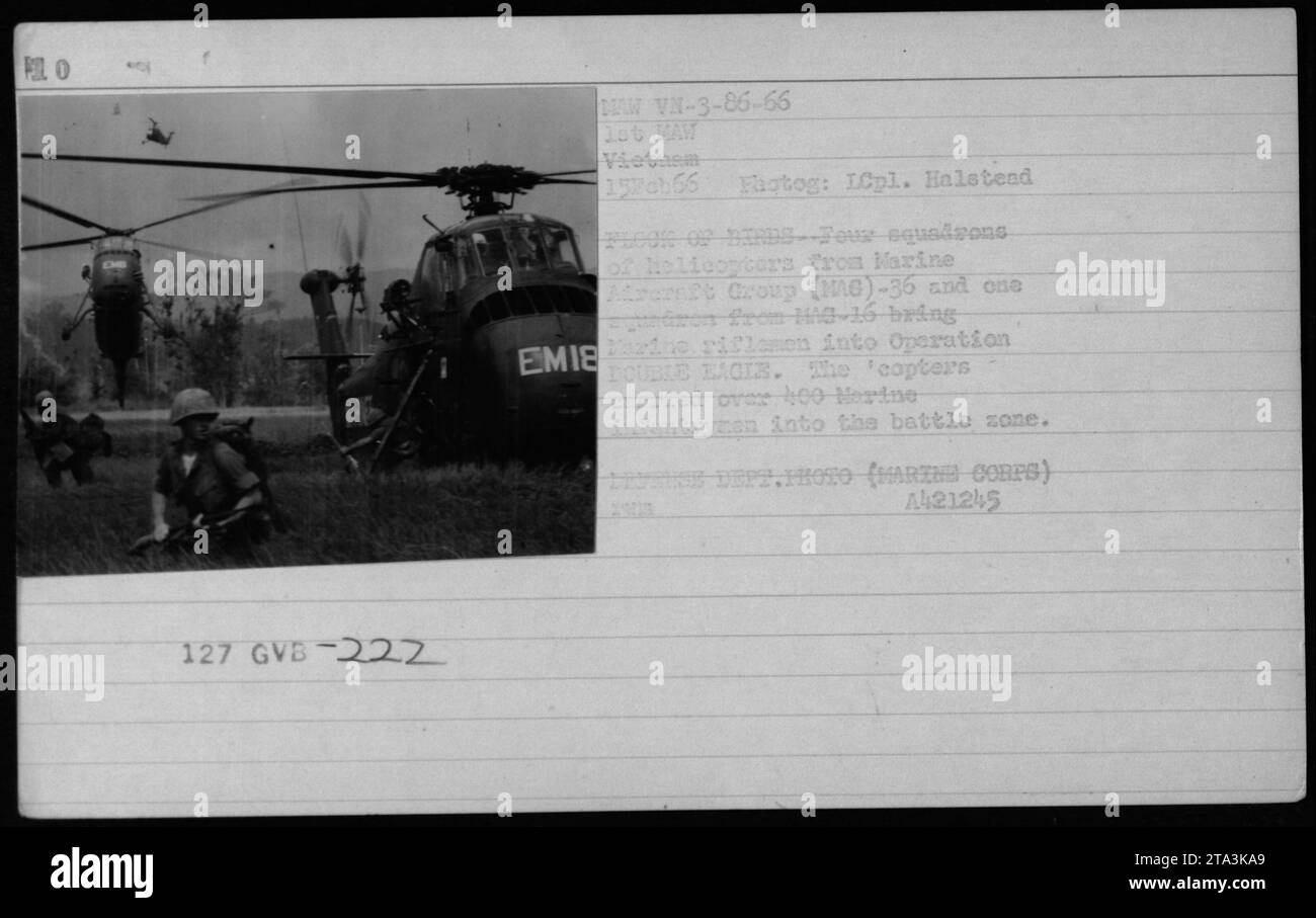 Four squadrons of UH-34 helicopters from Marine Fleet Group (Me) -36 ...