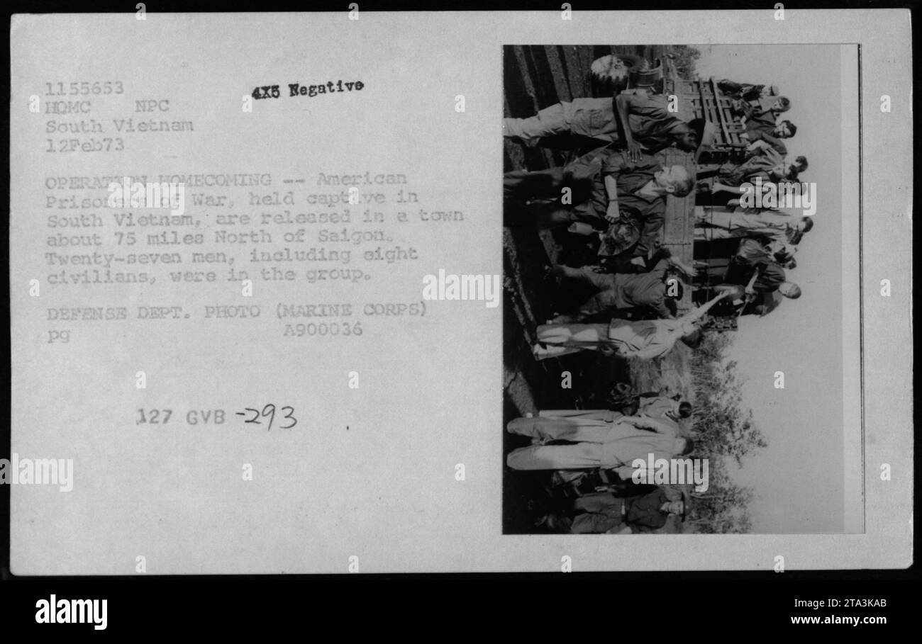 American pows released during operation Black and White Stock Photos ...