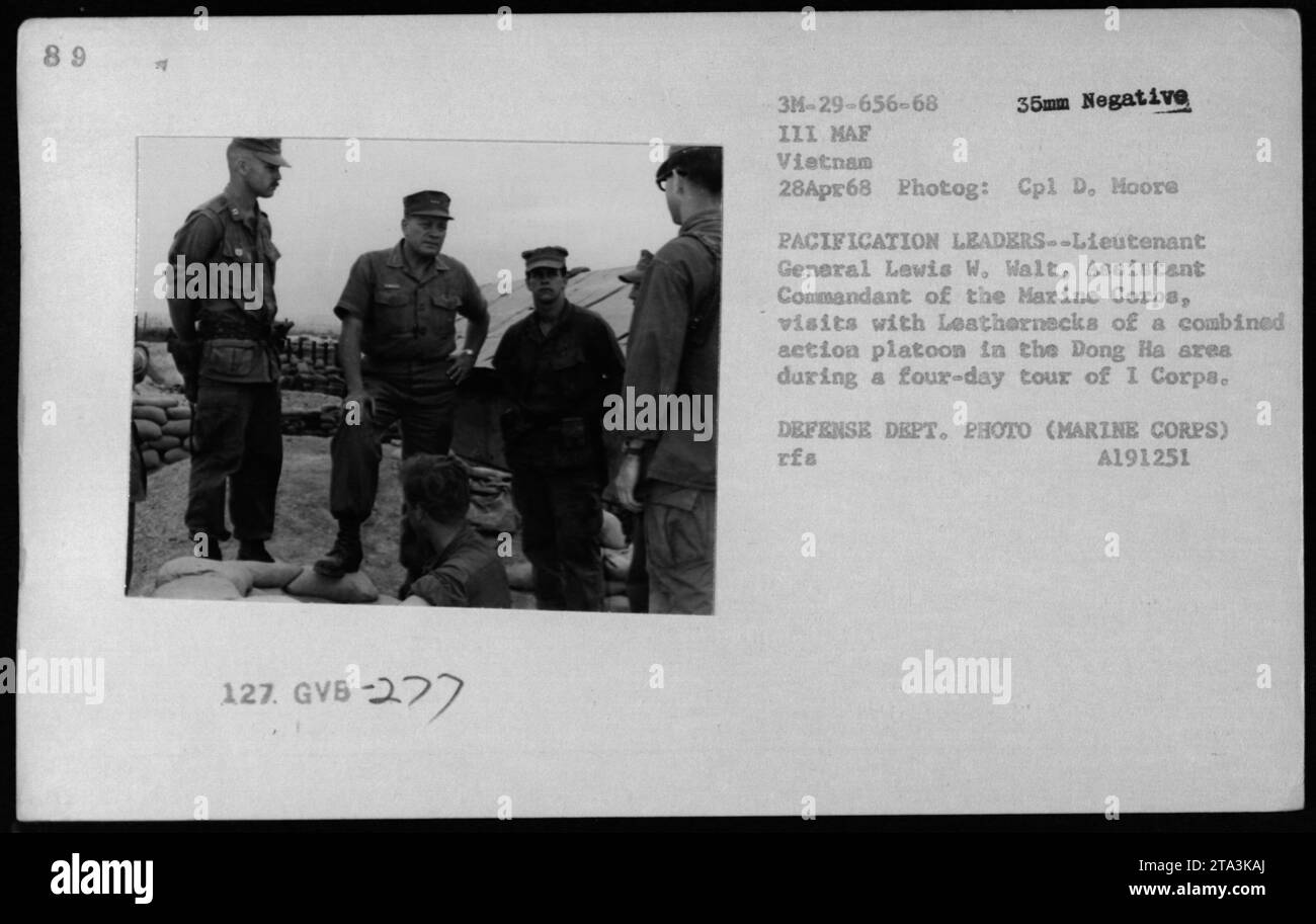 Lieutenant General Lewis W. Walt, Assistant Commandant of the Marine ...