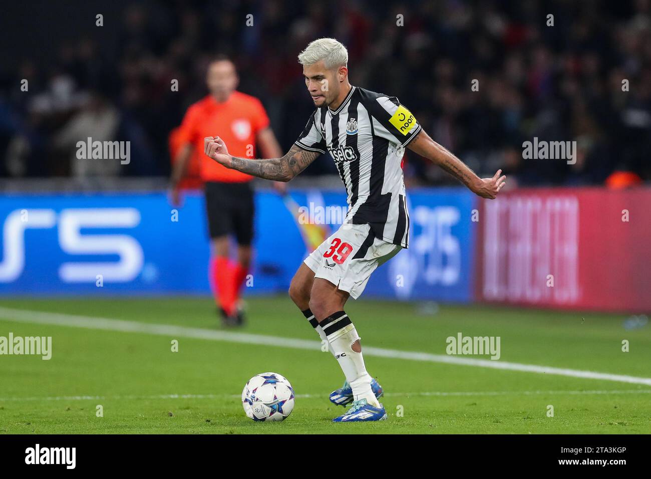 Paris, France. 28th Nov, 2023. Newcastle United midfielder Bruno ...
