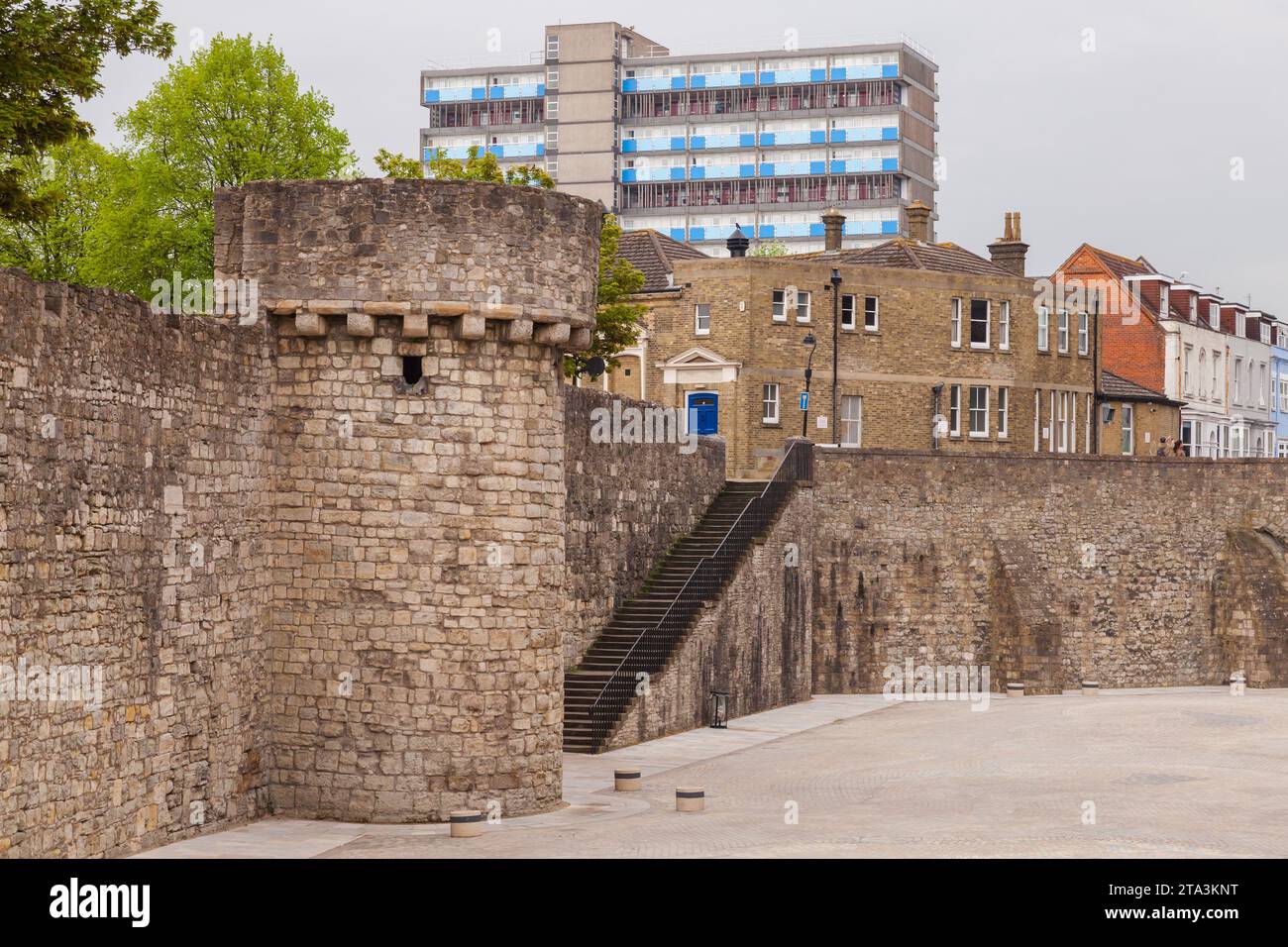 Southampton Old Town Walls, a sequence of defensive structures built ...