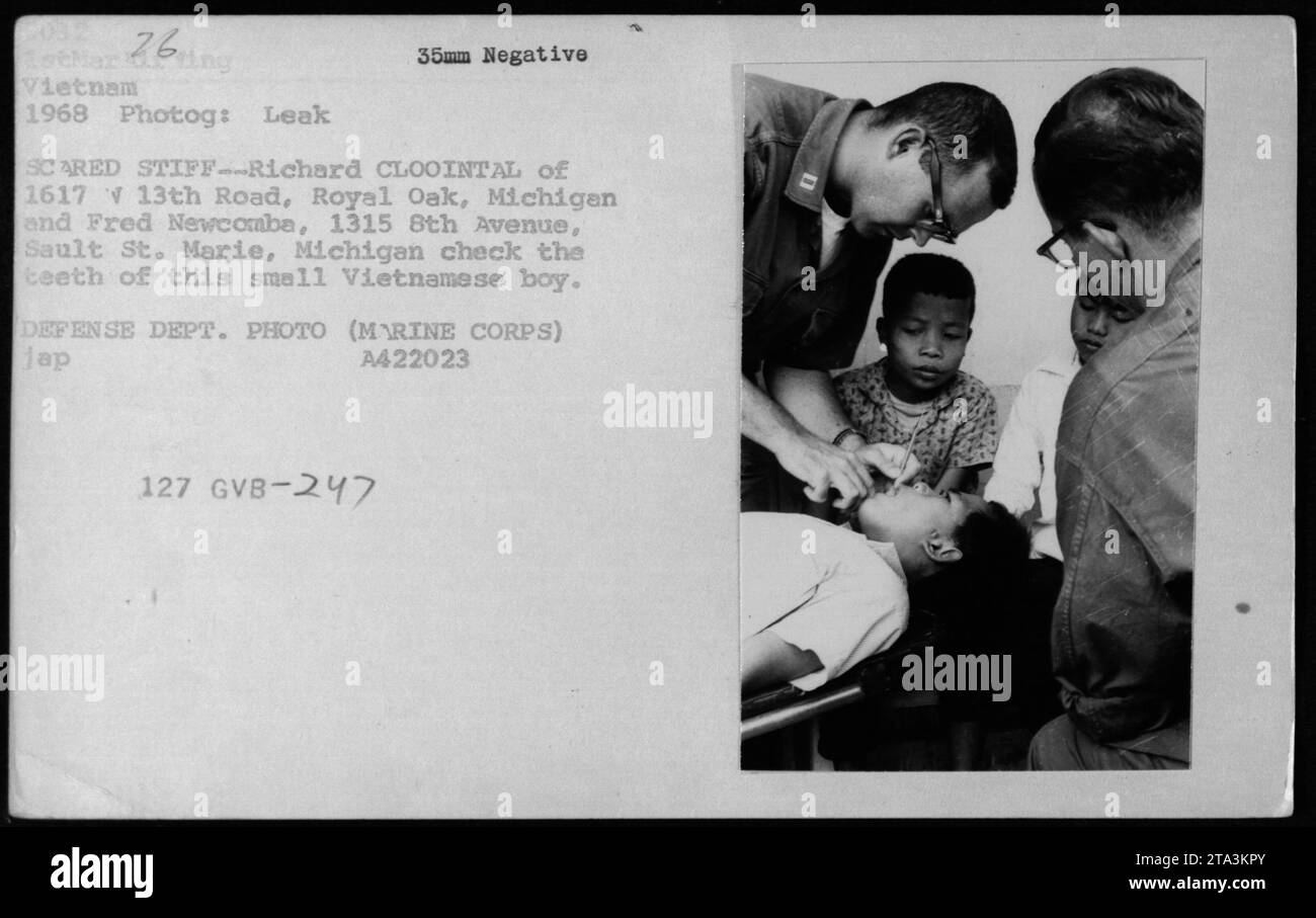 Child during an examination Black and White Stock Photos & Images - Alamy