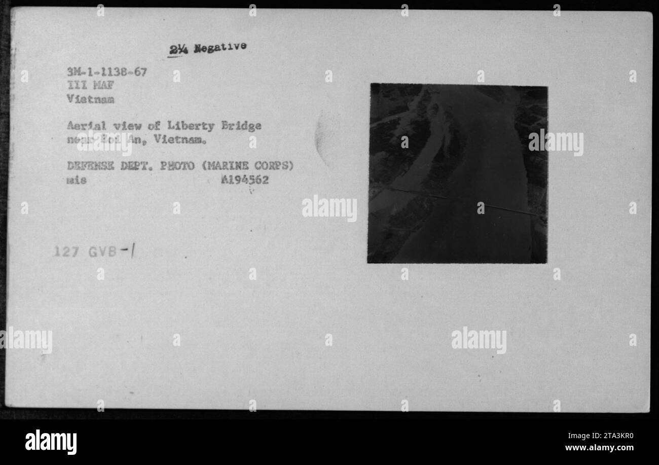 Aerial view showing US Marines monitoring transportation and supply ...