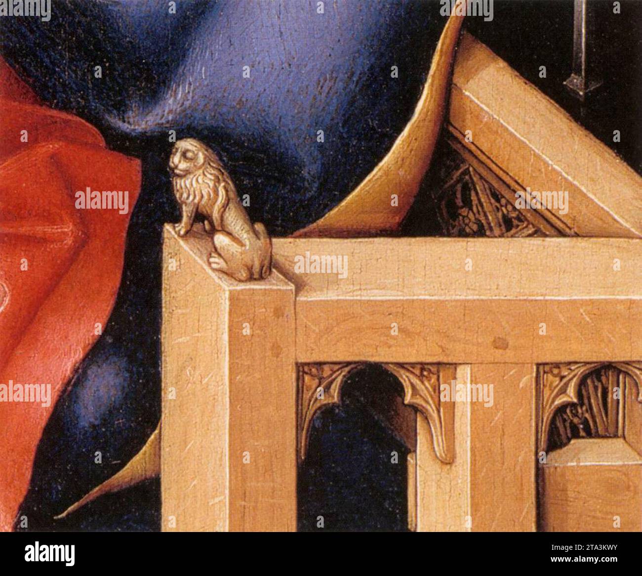 Mérode Altarpiece (detail) c. 1427 by Master Of Flemalle Stock Photo ...