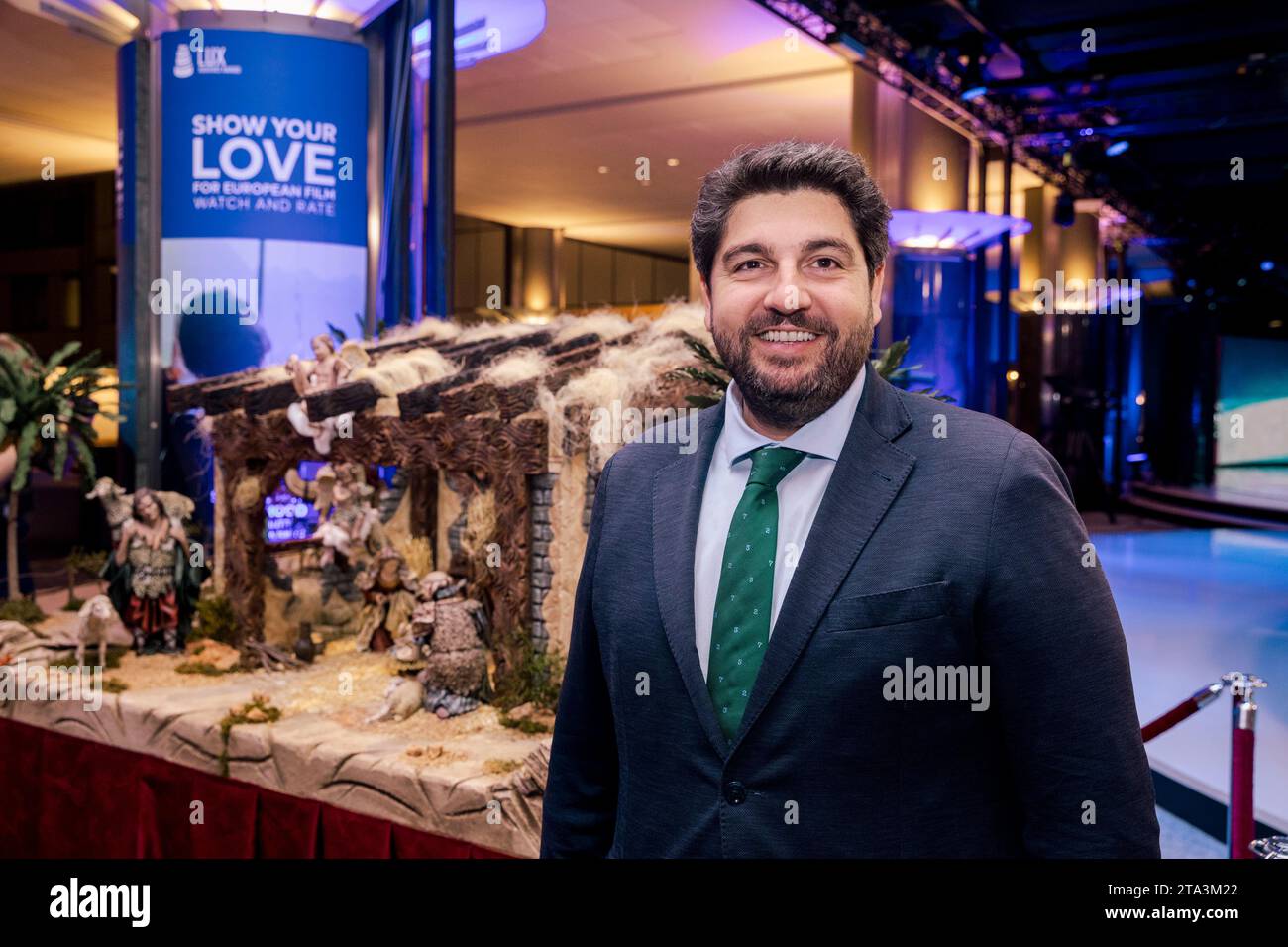 The President of the Region of Murcia, Fernando López Miras, poses next ...