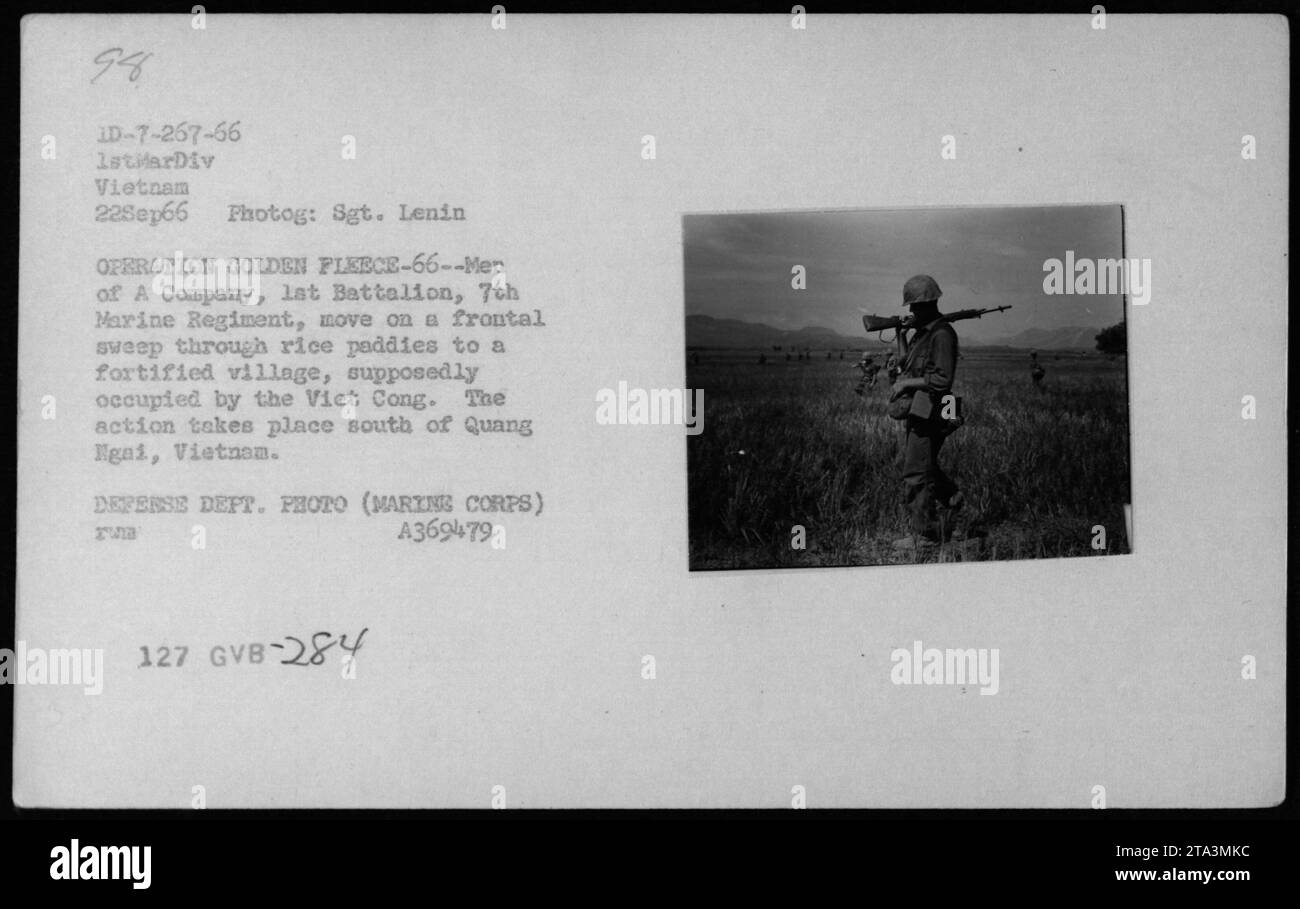 A Company, 1st Battalion, 7th Marine Regiment conducts a frontal sweep ...