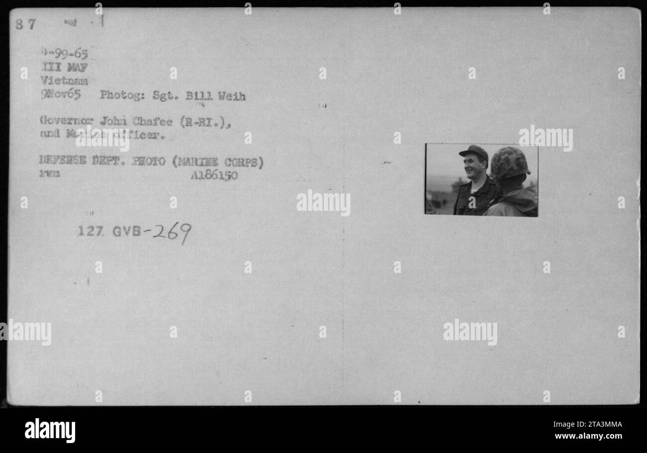 On November 9, 1965, officials and officers including Robert McNamara ...