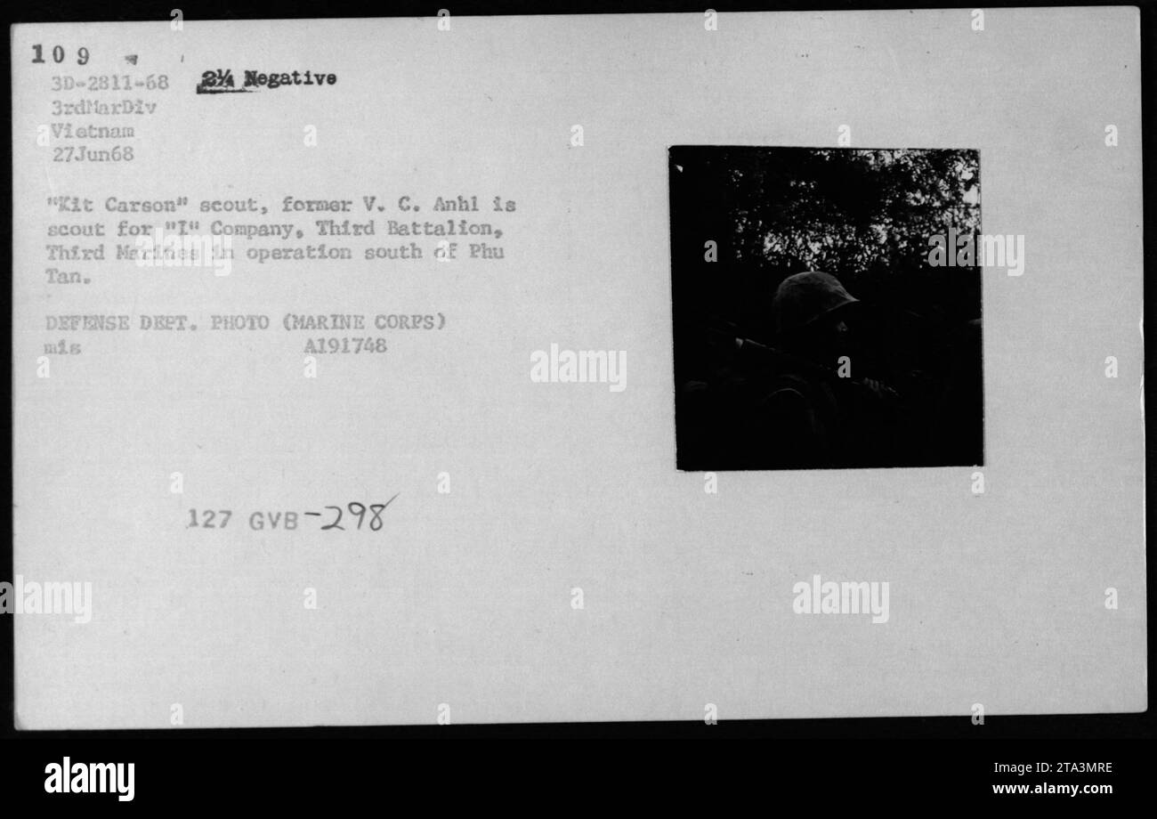 A former Viet Cong member turned "Kit Carson" scout named Anhl serves ...