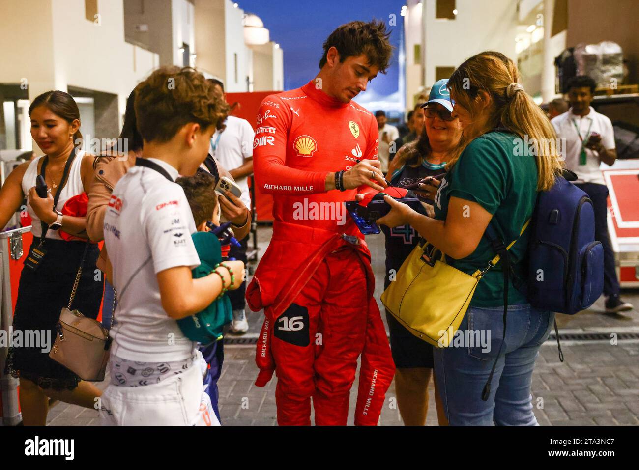 Abu Dhabi, United Arab Emirates. 28th Nov, 2023. Charles Leclerc of ...