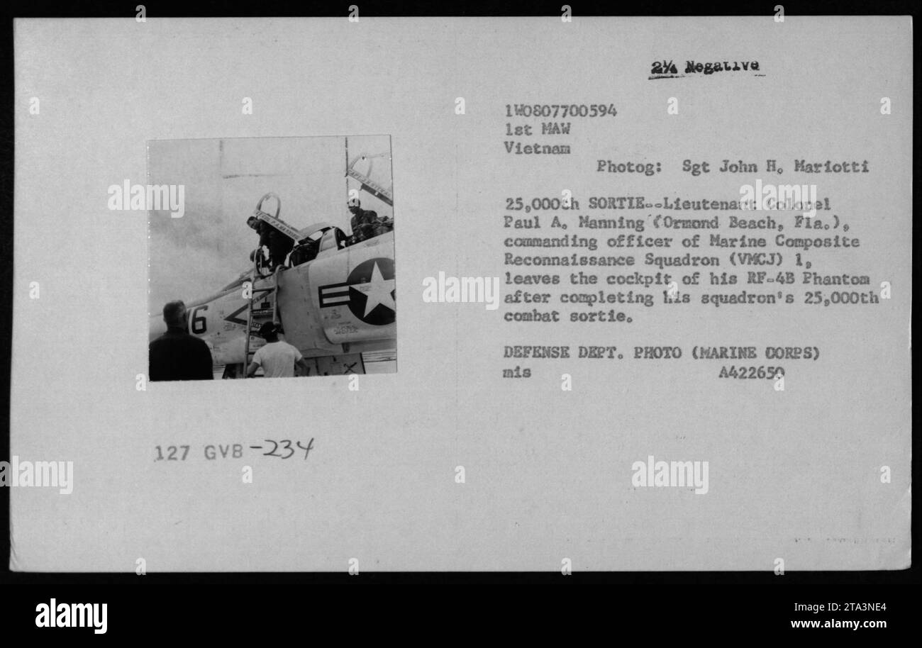 Lieutenant Colonel Paul A. Manning, commanding officer of Marine ...