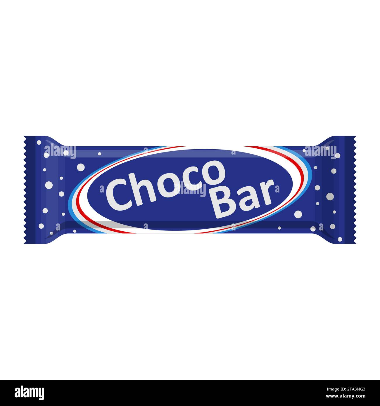 Chocolate bar of candy bar isolated on white background. Sweet snack ...
